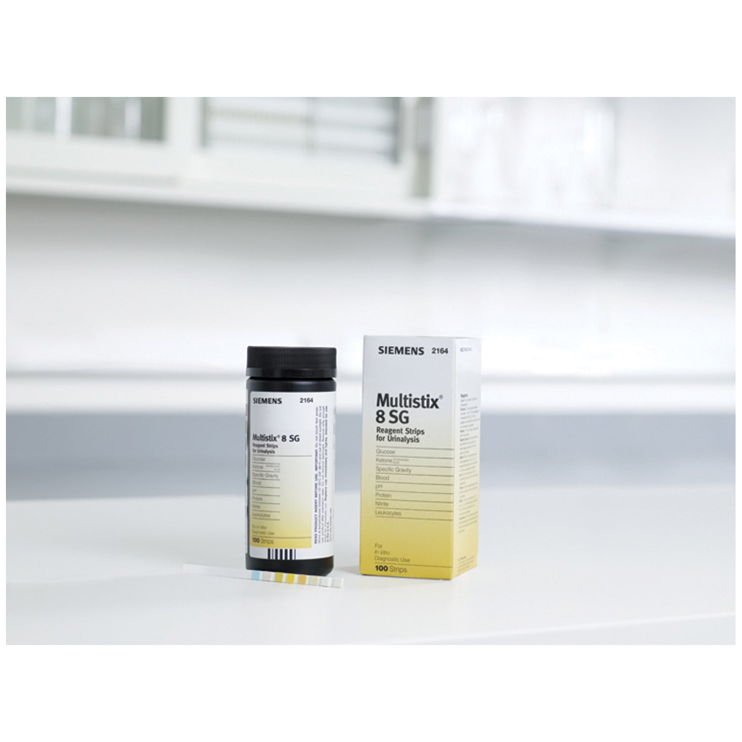 Multistix® 8 SG Reagent Strips, CLIA Waived, 100/btl, 24 btl/cs (10337 ...