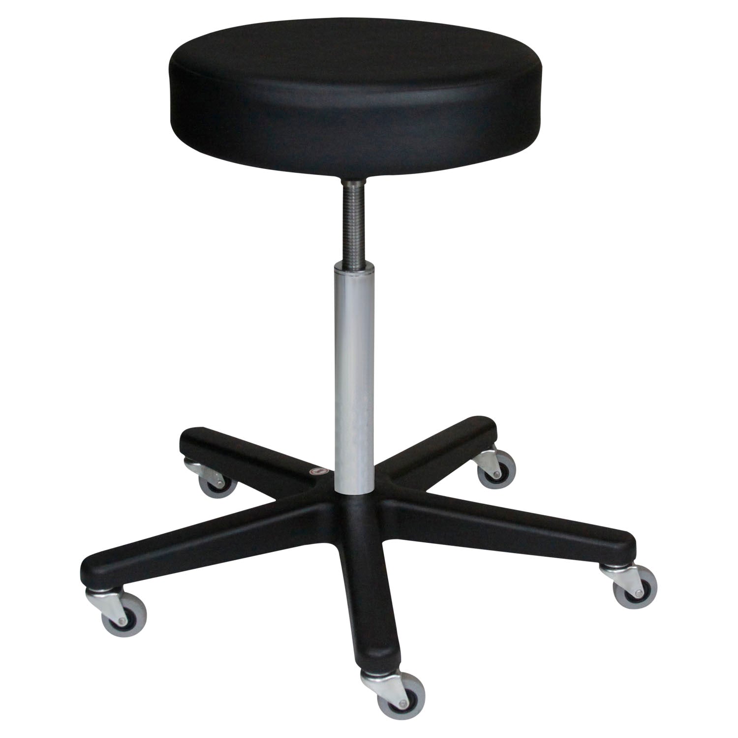 Exam Stool 1113, Black, Leg, Black Composite Base (5) – Hart Medical