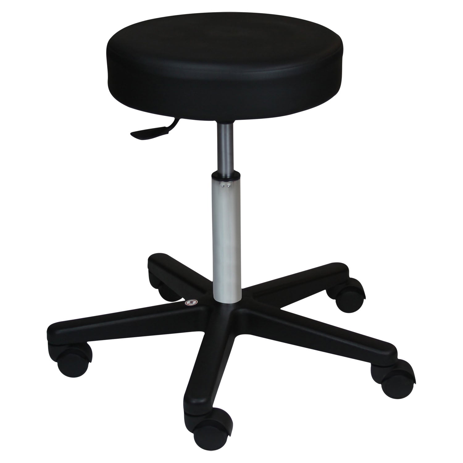 Economy Pneumatic Exam Stool, Black, Leg, Black Composite Base (5 ...