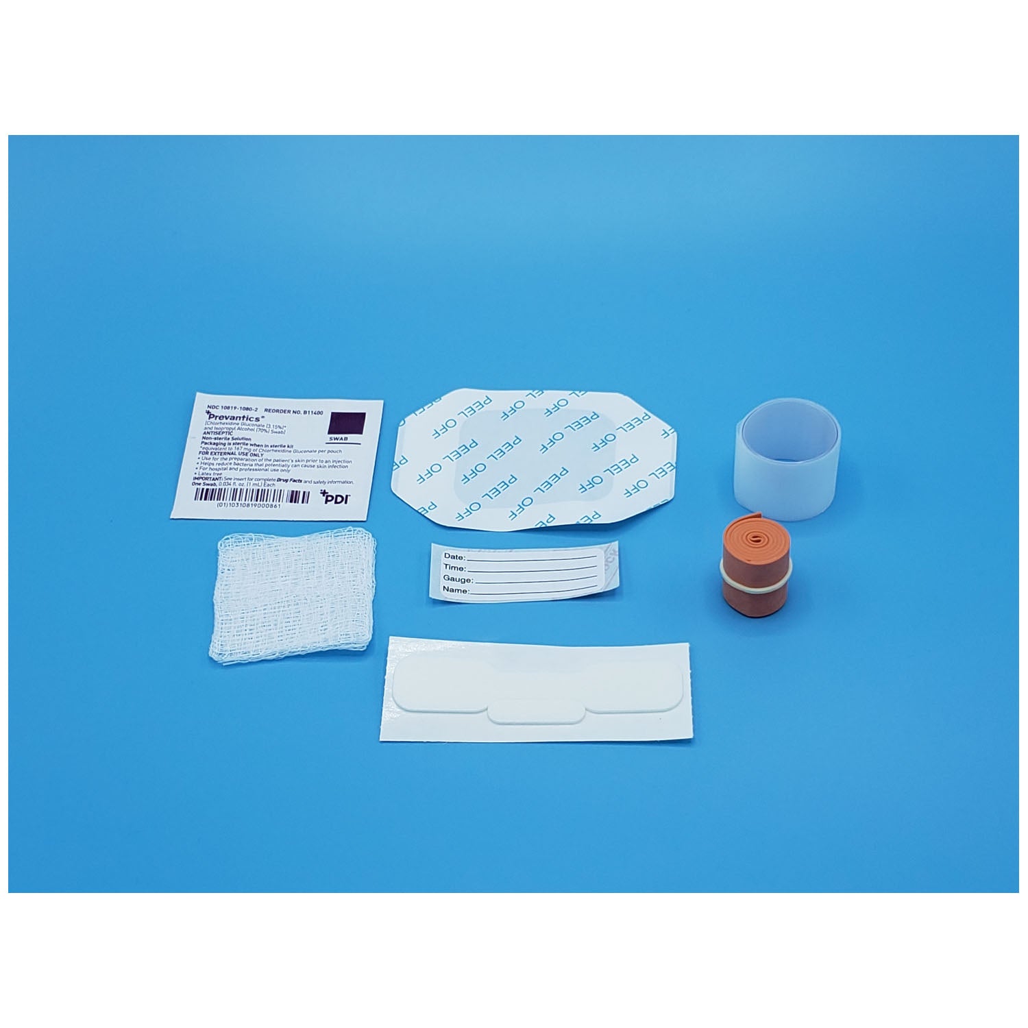 IV Start Kit, Transparent Dressing, Chlorascrub™ Swab, Posi-Guard Cath ...