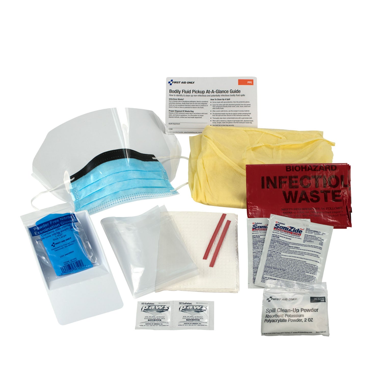 BBP Spill Clean Up Kit, Single Use Tray – Hart Medical