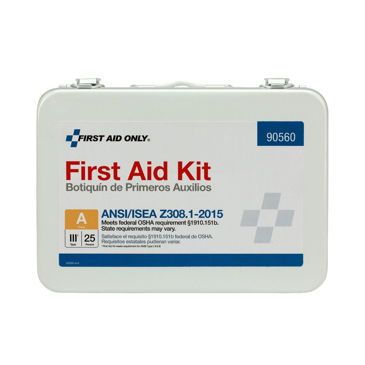 25 Person First Aid Kit, ANSI A, Metal Case – Hart Medical