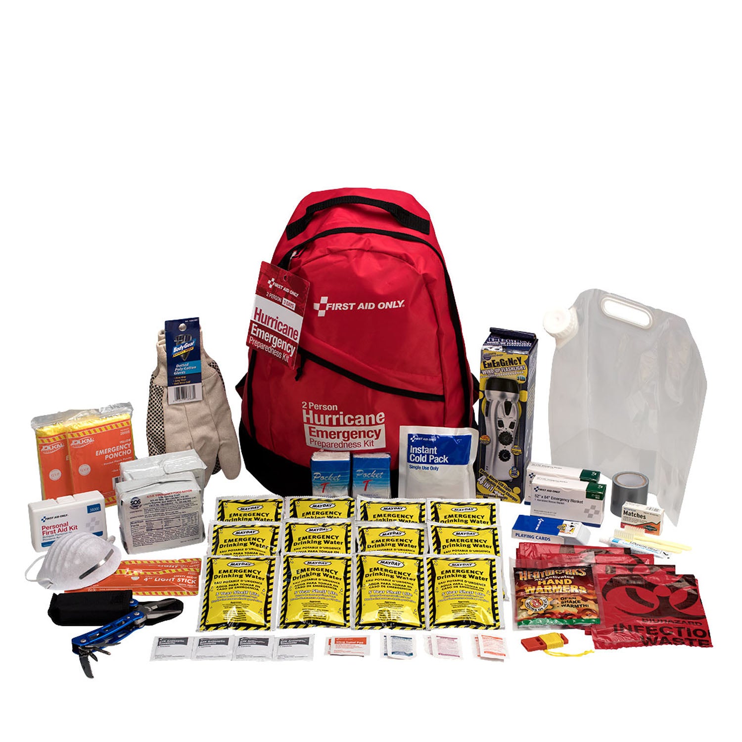 Emergency Preparedness Backpack Hurricane, 2-Person – Hart Medical