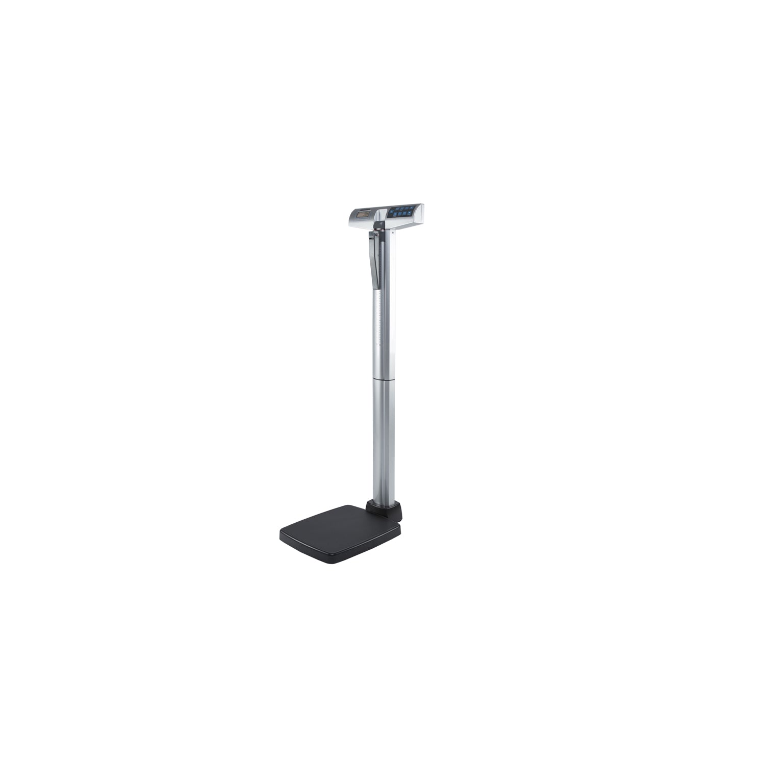 Digital Eye-Level Stand-On Scale with Height Rod, Power Adapter AA Bat ...