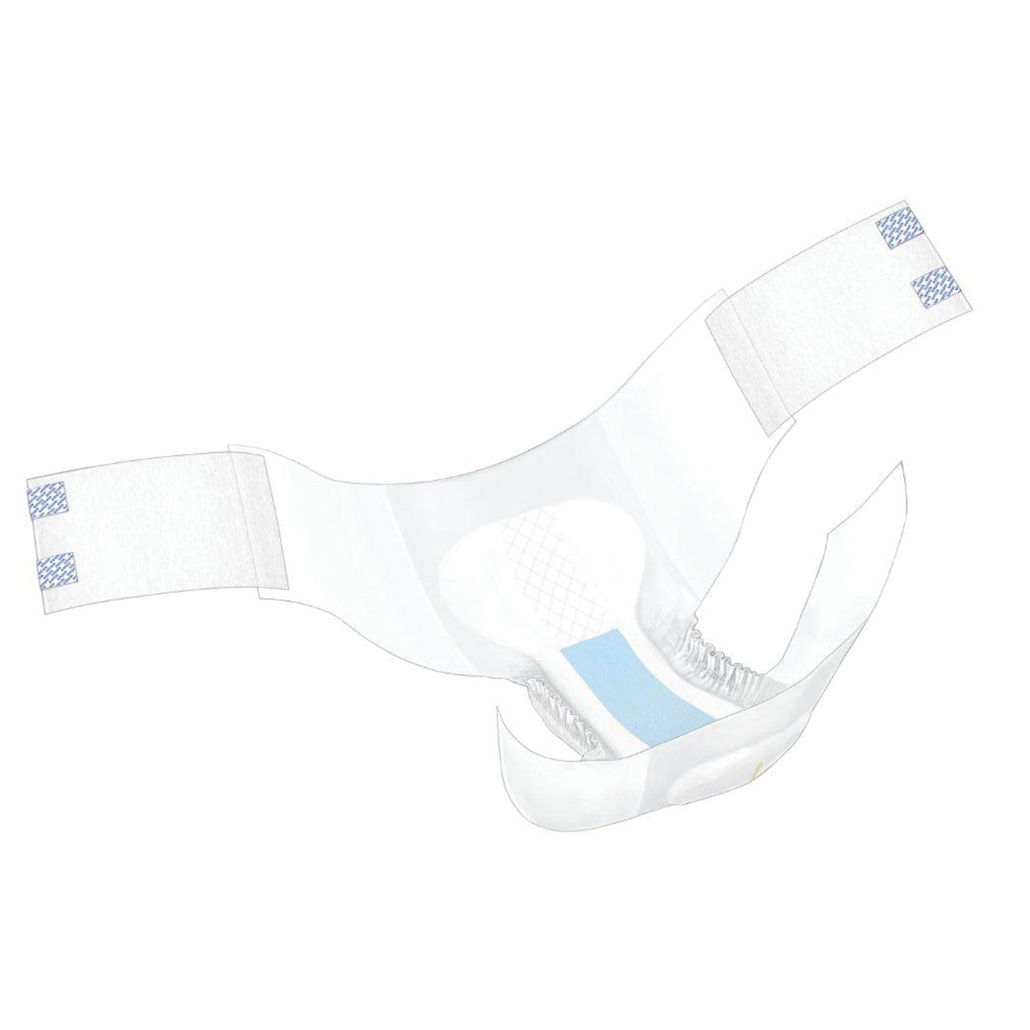 Adult Brief, Bariatric, Green, Cloth-Like Backsheet, Refastenable, Wai ...